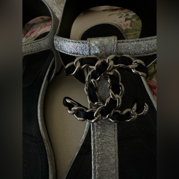 CHANEL | Shoes | Authentic Chanel Sandals Iridescent In Color | Poshmark